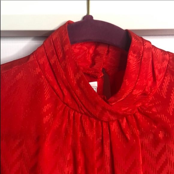 Anderson Little | Tops | Long Sleeve Red Blouse | Poshmark